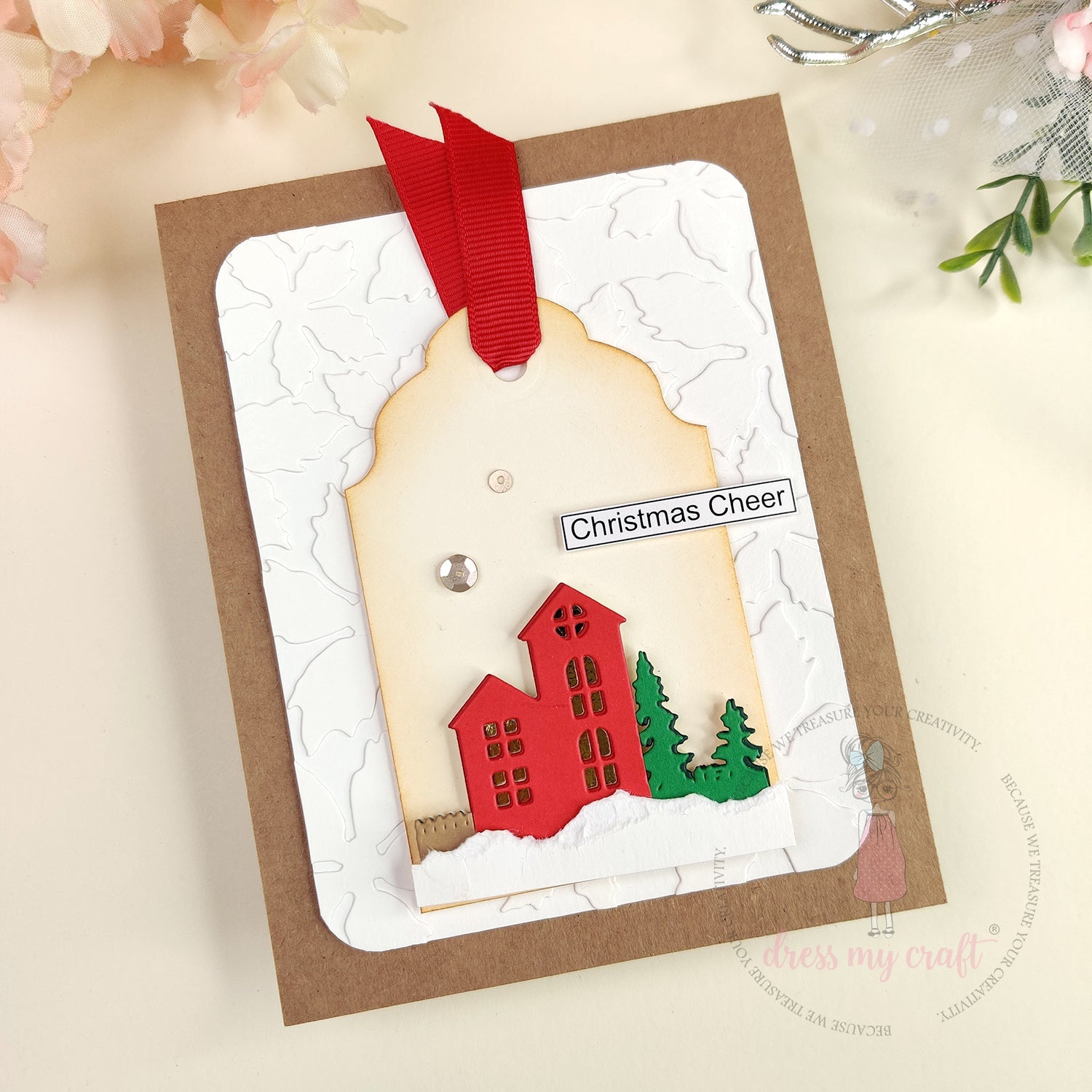 Christmas Cheer Card – Dress my craft