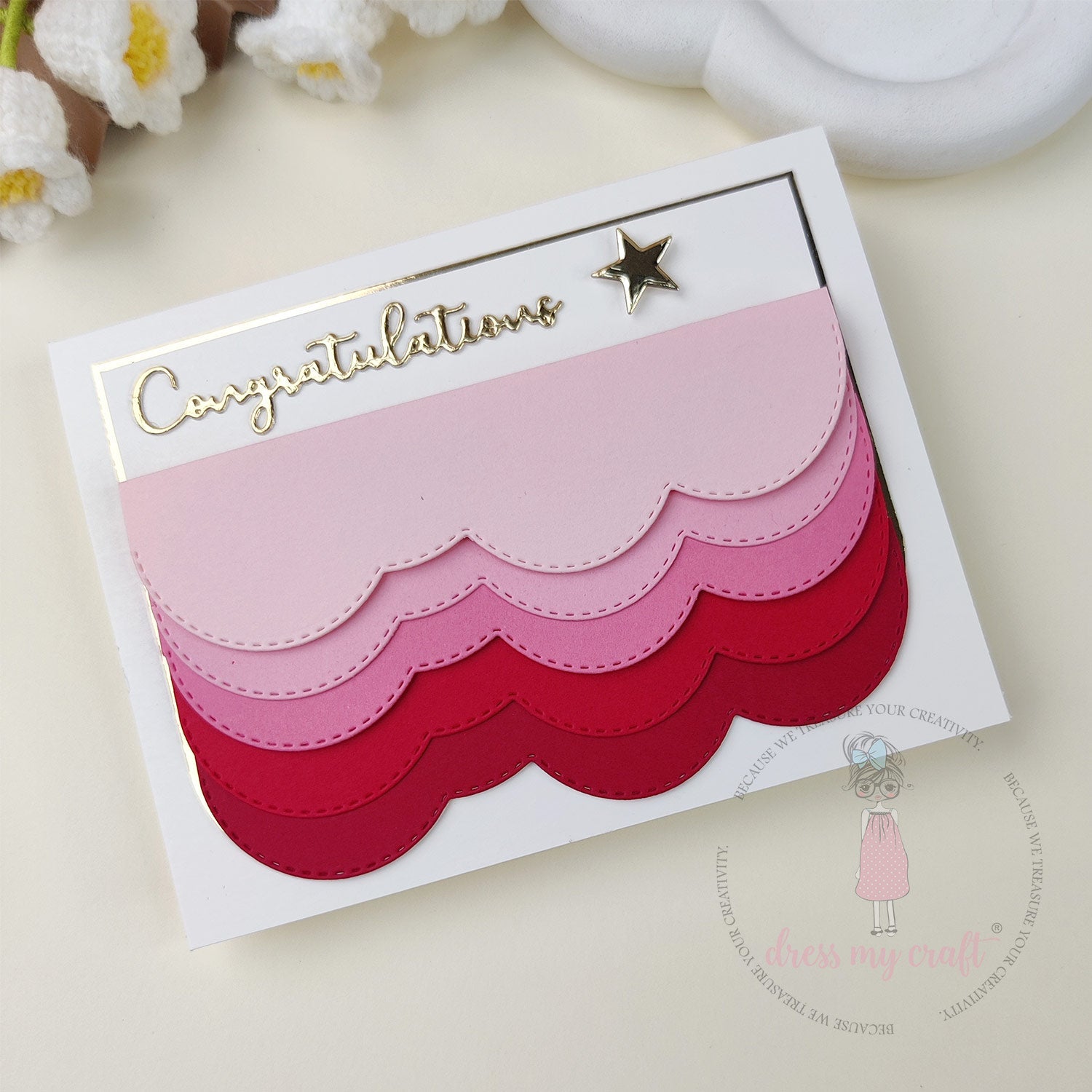 Layered Congratulations Card – Dress my craft